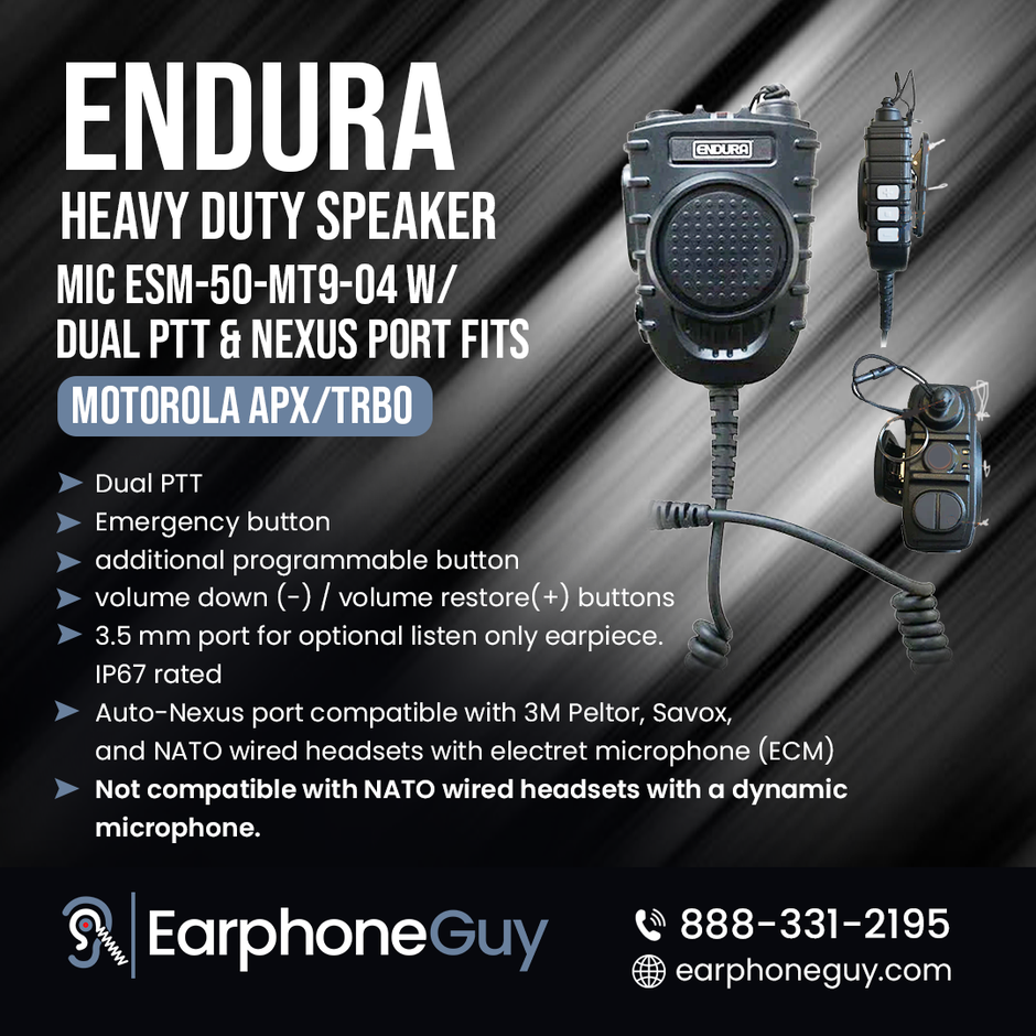 EP13R7EC Hawk Lapel Microphone - Fits Motorola R7 and ION – The ...