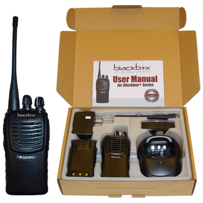 Blackbox+ VHF 16-Channel Radio w/Motorola Connector – The Earphone Guy LLC
